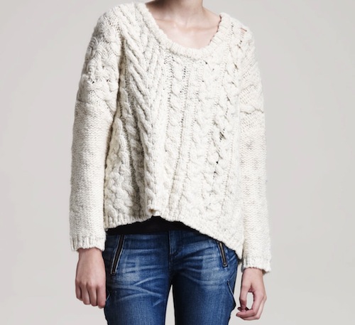 THE OFF-SEASON: RAG & BONE CABLE KNIT PULLOVER | HAMPTONS STYLE