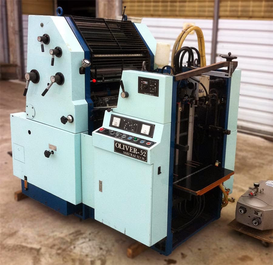 VINSA Printing: JUAL - BELI Mesin OFFSET OLIVER