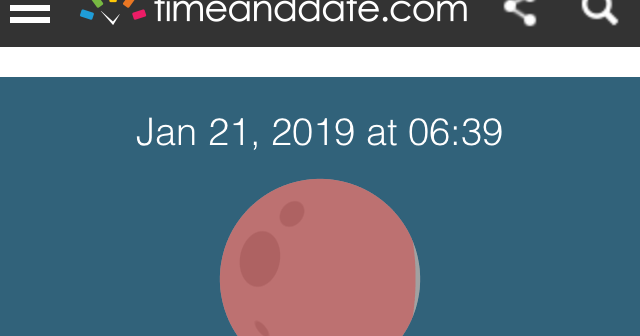 Astronomy Israel: Total Lunar Eclipse in Israel, January 21, 2019