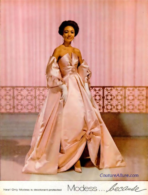 Couture Allure Vintage Fashion: Designer Clothing in Modess Ads
