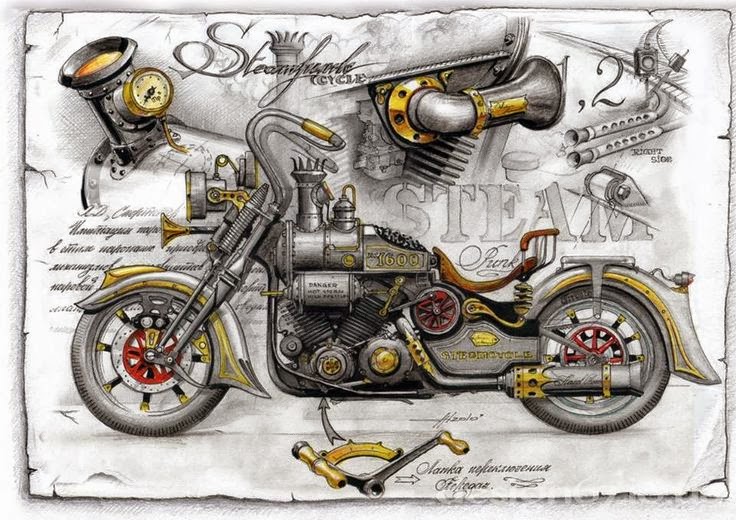 Just A Car Guy: steampunk design in motorcycles