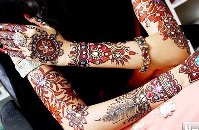 Latest Trends of Multi Color Mehndi Design 2015 | Experts Beauty