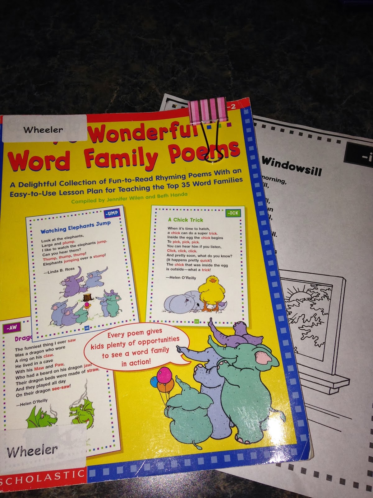 Mrs. Wheeler's First Grade Tidbits: Teaching Word Families