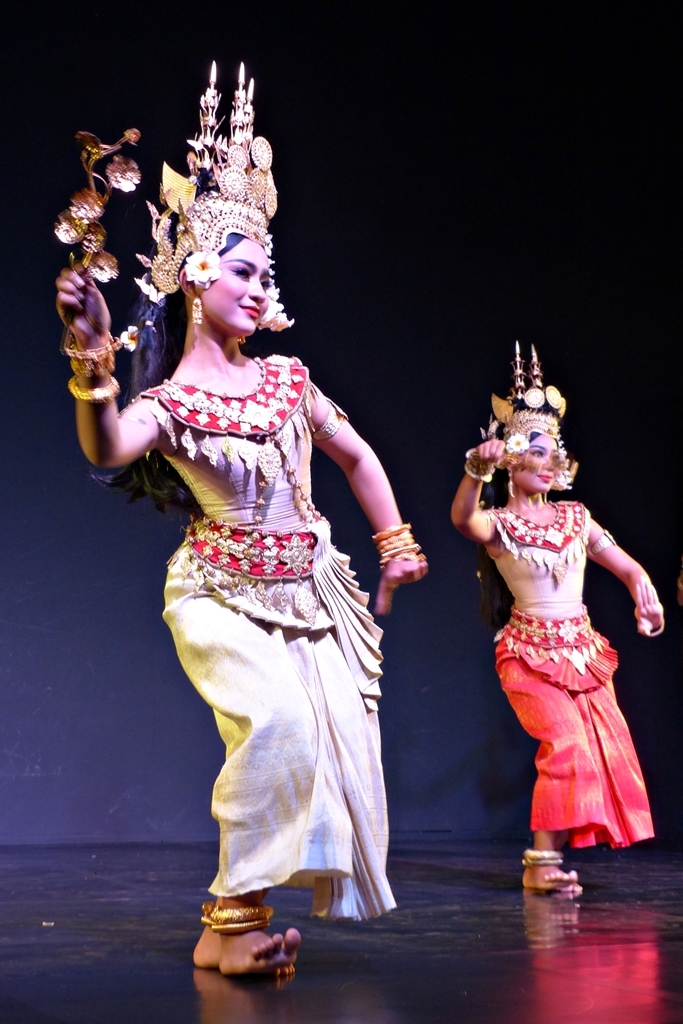 Local style: Cambodian Apsara dance costume