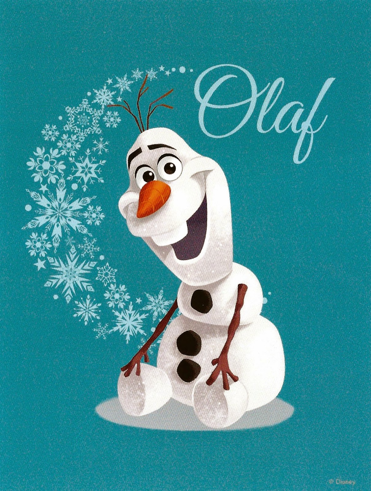 My Favorite Disney Postcards: Three Postcards of Olaf the Snowman from ...