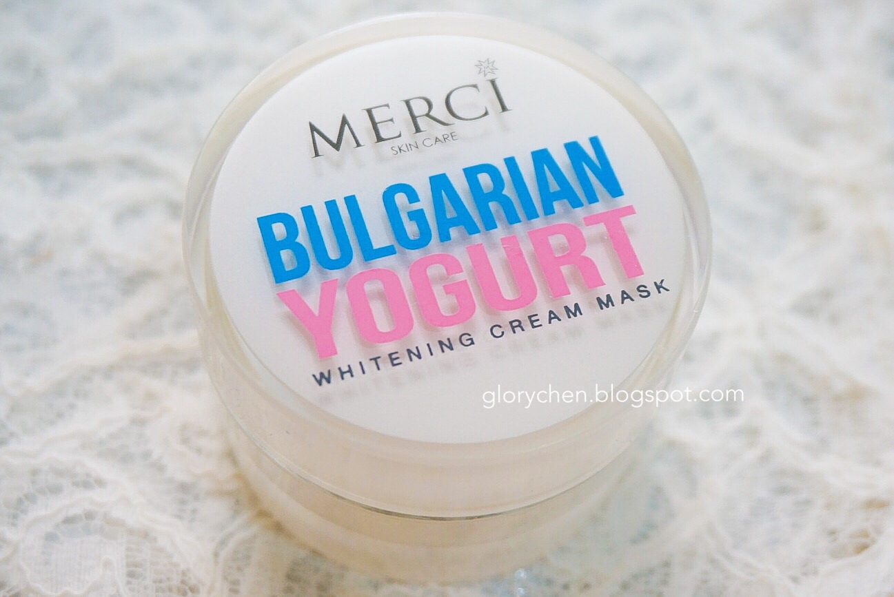 Merci Skincare Bulgarian Yoghurt Whitening Cream Mask Review - Glory Chen