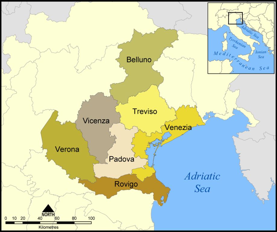 Mappa della Città di Provincia Regionale Italia: Cartina Politica della ...