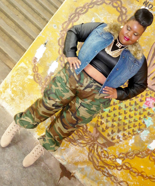 Bad Camo Run This Town OOTD | KURVACIOUSBELLA