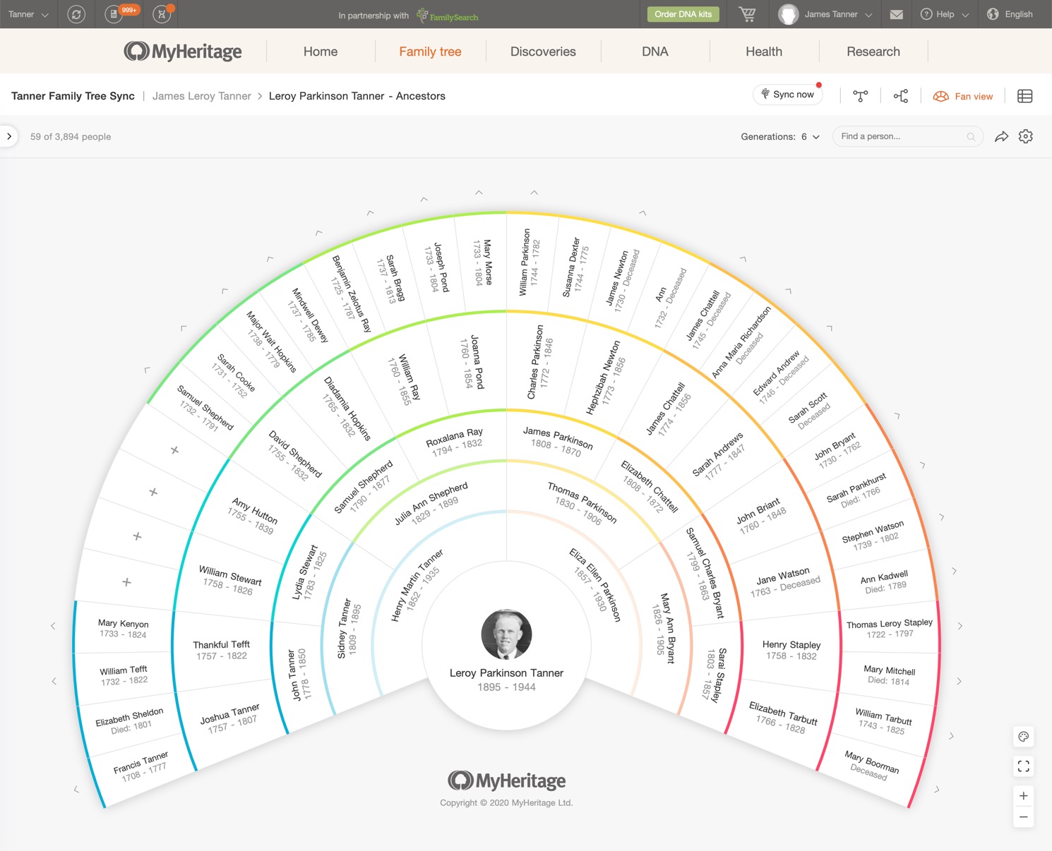 Rejoice, and be exceeding glad...: MyHeritage's New Fan View for Family ...