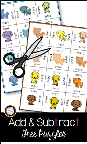 Primary Inspiration: Addition & Subtraction Puzzles Freebie!