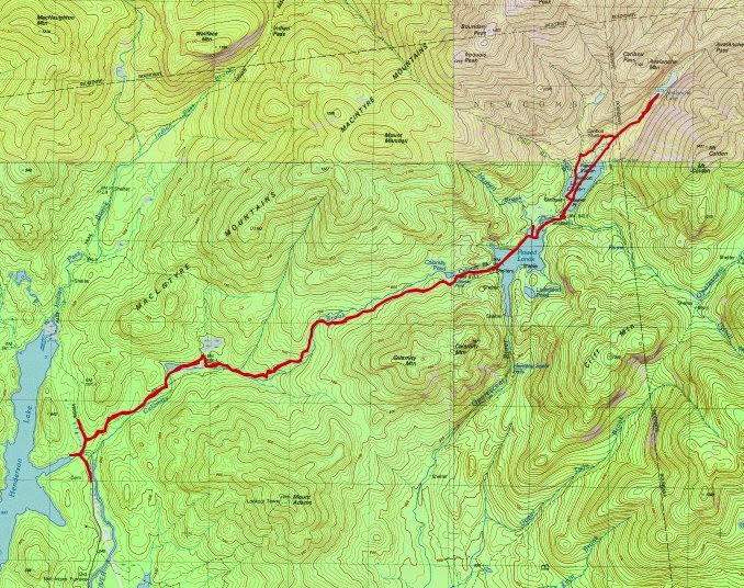 Off on Adventure: XC Ski - Upper Works to Avalanche Lake - 3/22/14