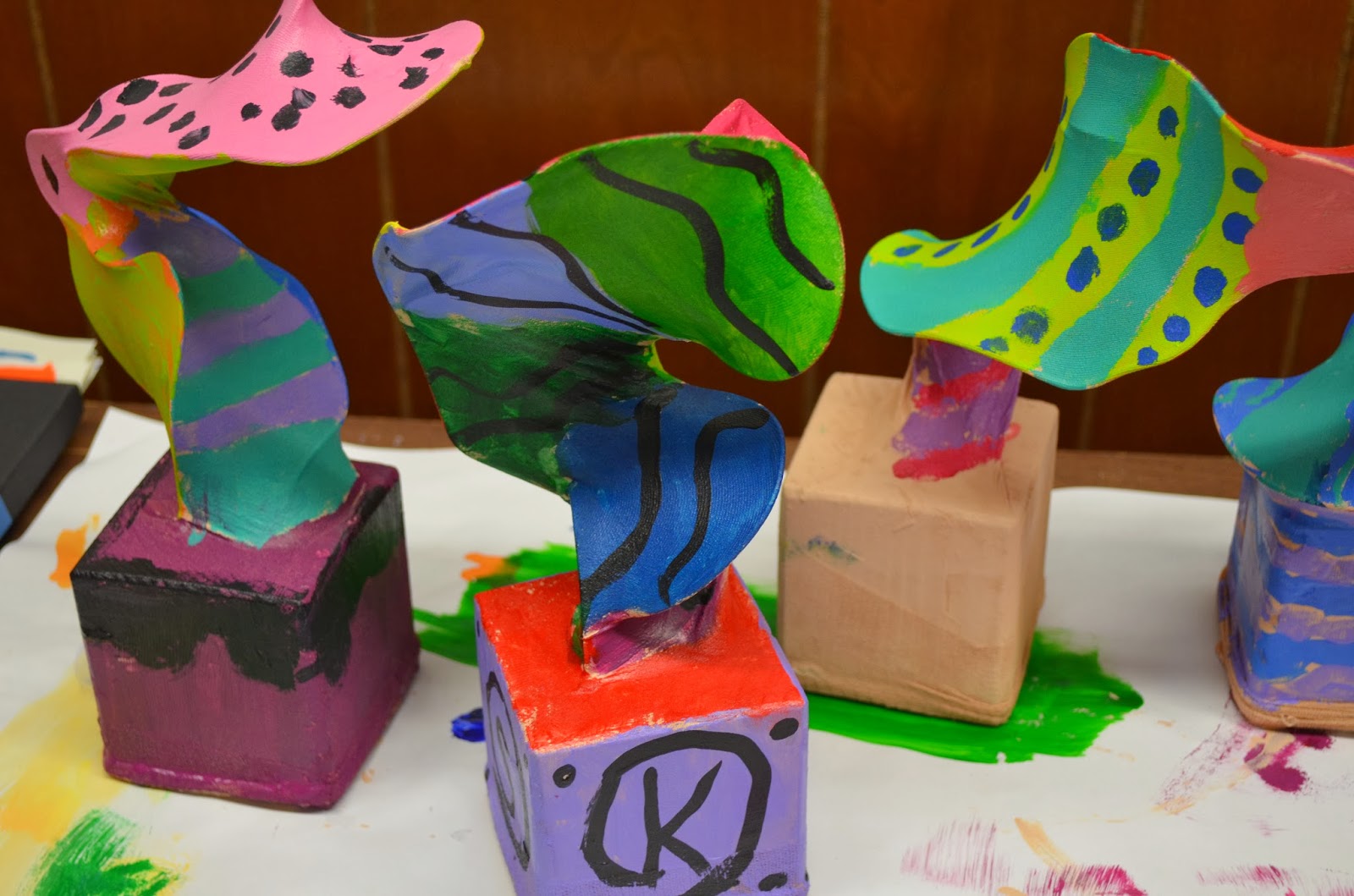 There's a Dragon in my Art Room: Stocking sculptures!