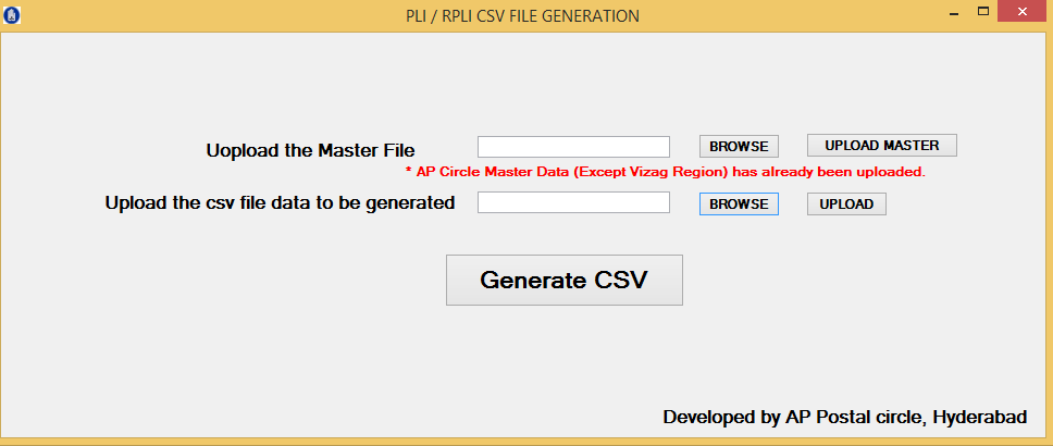 PLI / RPLI CSV FILE Generator Tool | DOP Core Solutions