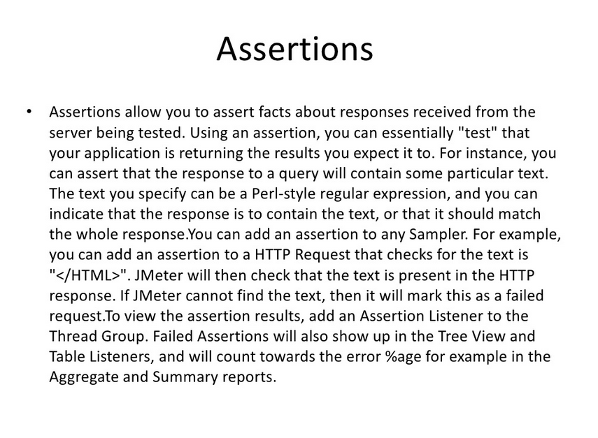 Jmeter Tutorials 11 Discussions On Assertions And Its Purposes