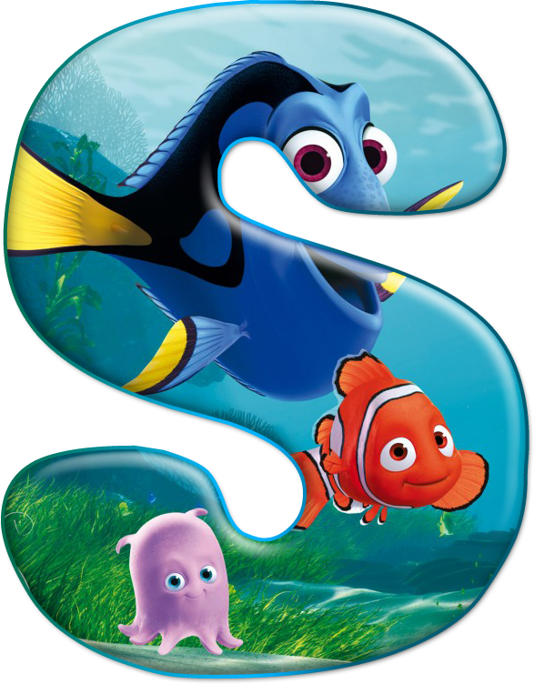 Abecedario Buscando a Nemo y Buscando a Dory. Finding Nemo Alphabet ...