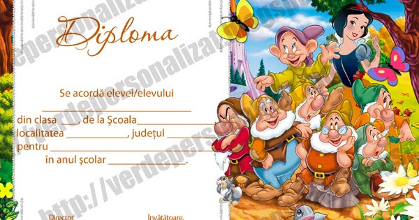 verde personalizat: Diploma scolara model S037