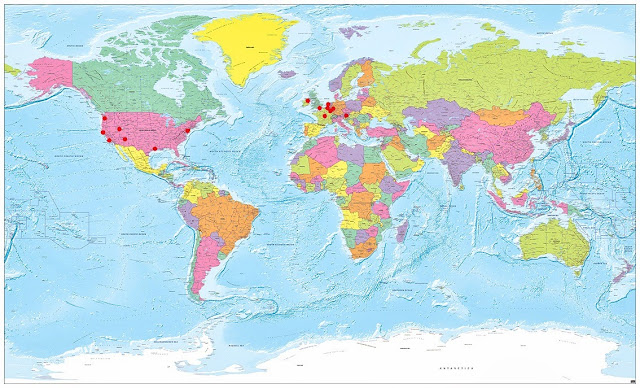 Meisje op Reisje.: Wereldkaart