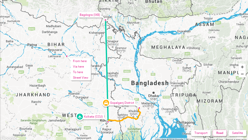 Gopalganj District: gopalganj district map bangladesh