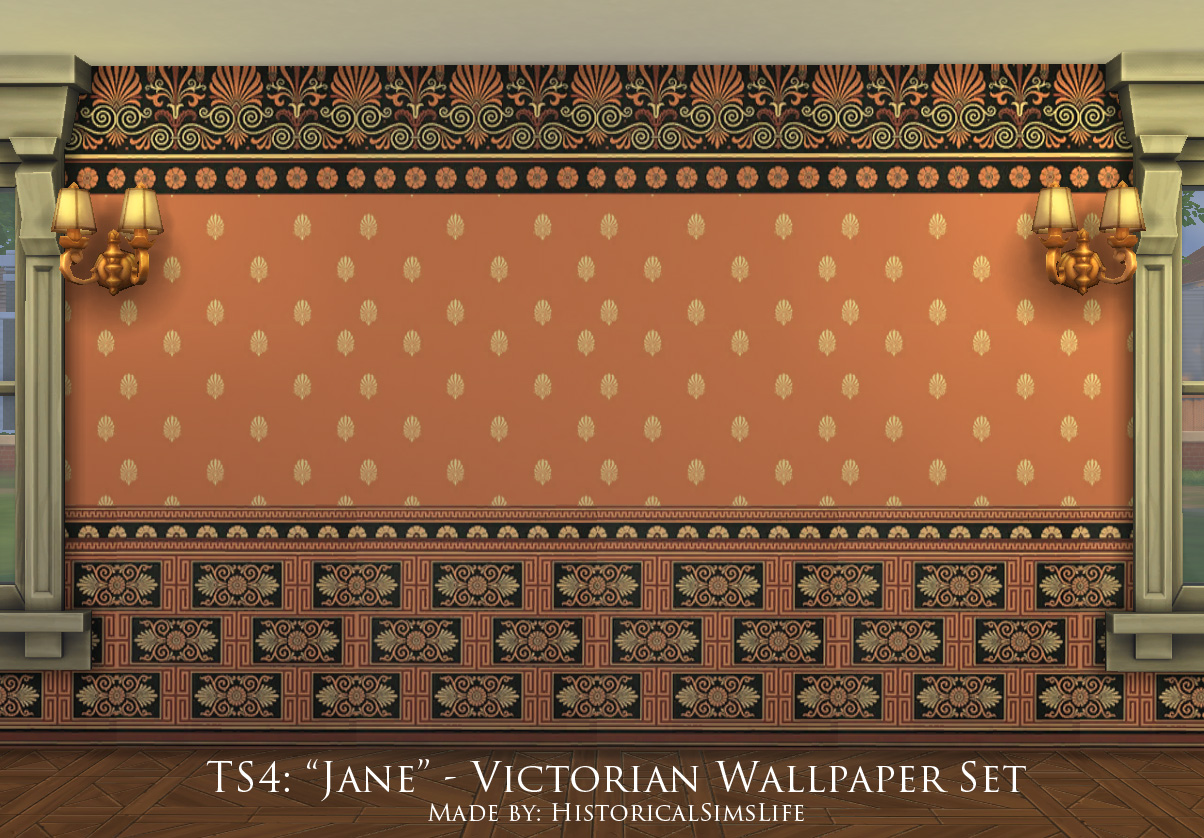 TS4: Jane - Victorian Wallpaper Set | History Lover's Sims Blog