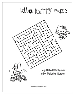 Aprende Brincando: Labirintos da Hello Kitty