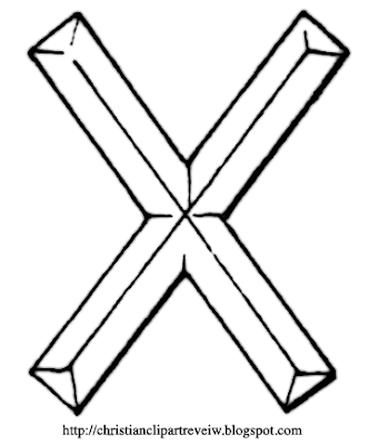 Saint Andrew's Cross Chrismon Pattern | Christian Clip Art Review