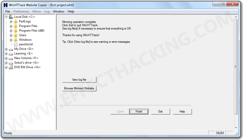 HTTrack Website Copier - A Free Website Mirroring Tool