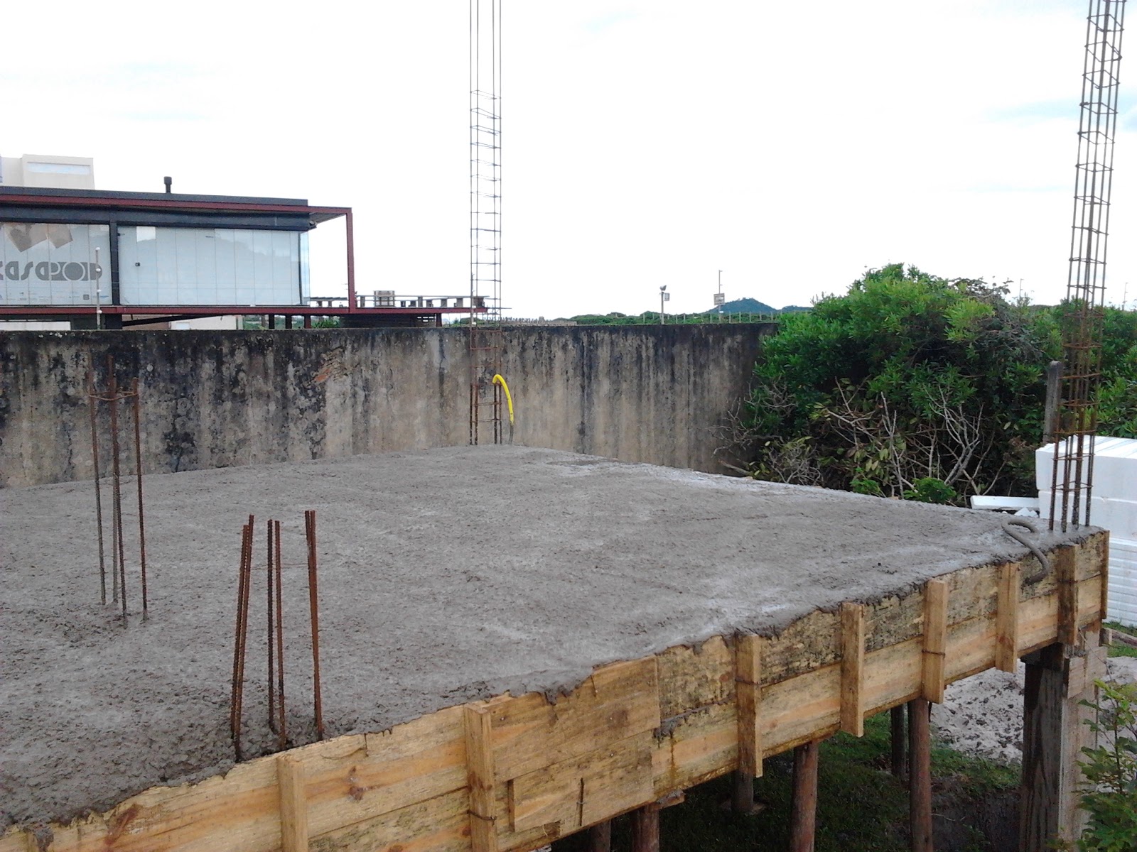 casa restinga: 13 de março - concretagem laje térreo