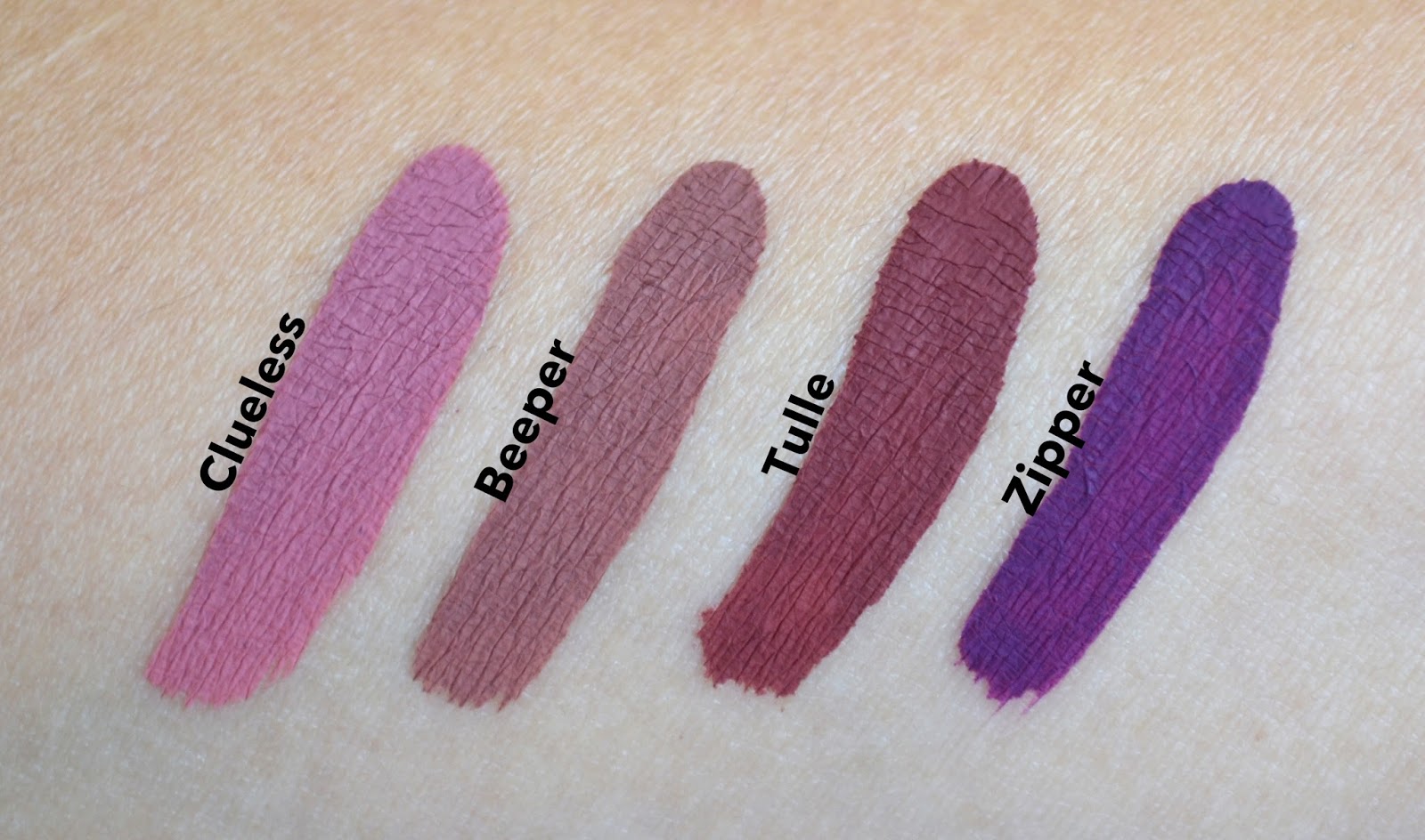 Aquaheart: ColourPop Ultra Matte Lip (4 Shades) - Swatches and Review