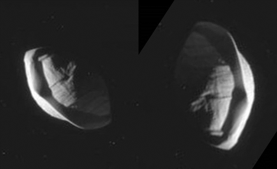 Cassini spacecraft reveals Saturn’s 'Flying Saucer' Moon Pan