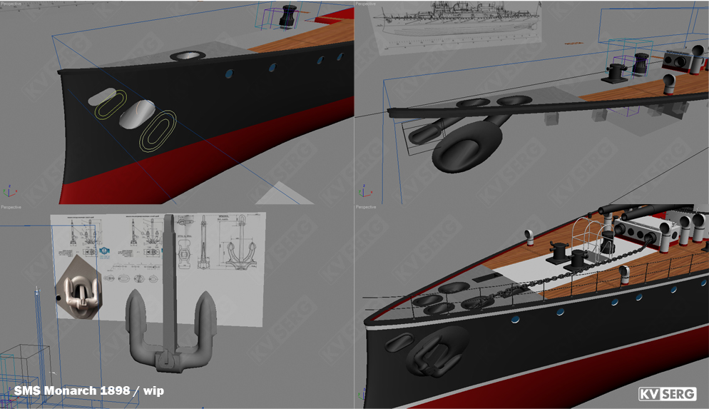 KVSERG ART: Additional images of the model SMS Monarch 1898