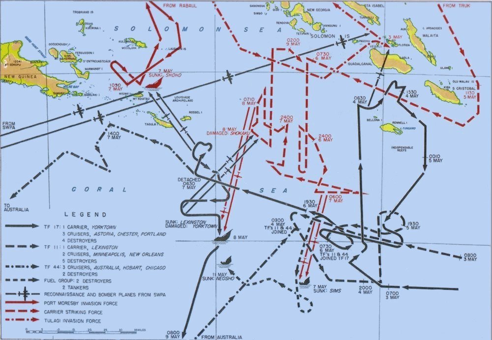 mile 181: Battle Of The Coral Sea: Chart