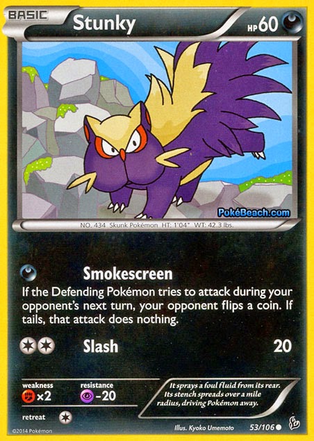 Stunky #53/106 -- Flashfire Pokemon Card Review | PrimetimePokemon's Blog