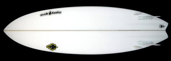 Oak Foils Custom Surfboards: Twinzer Skate for Zach