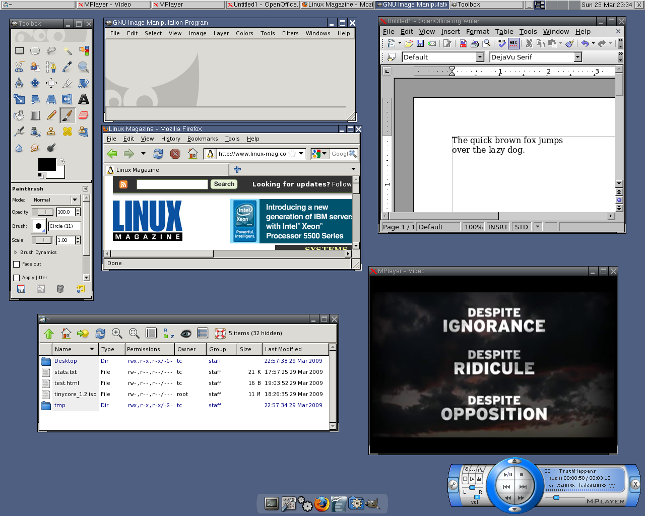linux núcleo: ::::::Distribucion ligera GNU/Linux:::Tiny Core::::