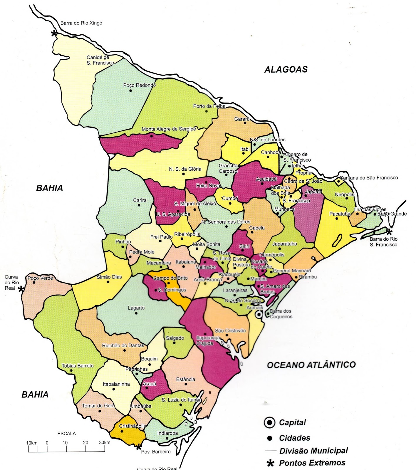 ALUNOS CONECTADOS: MAPA POLÍTICO DE SERGIPE