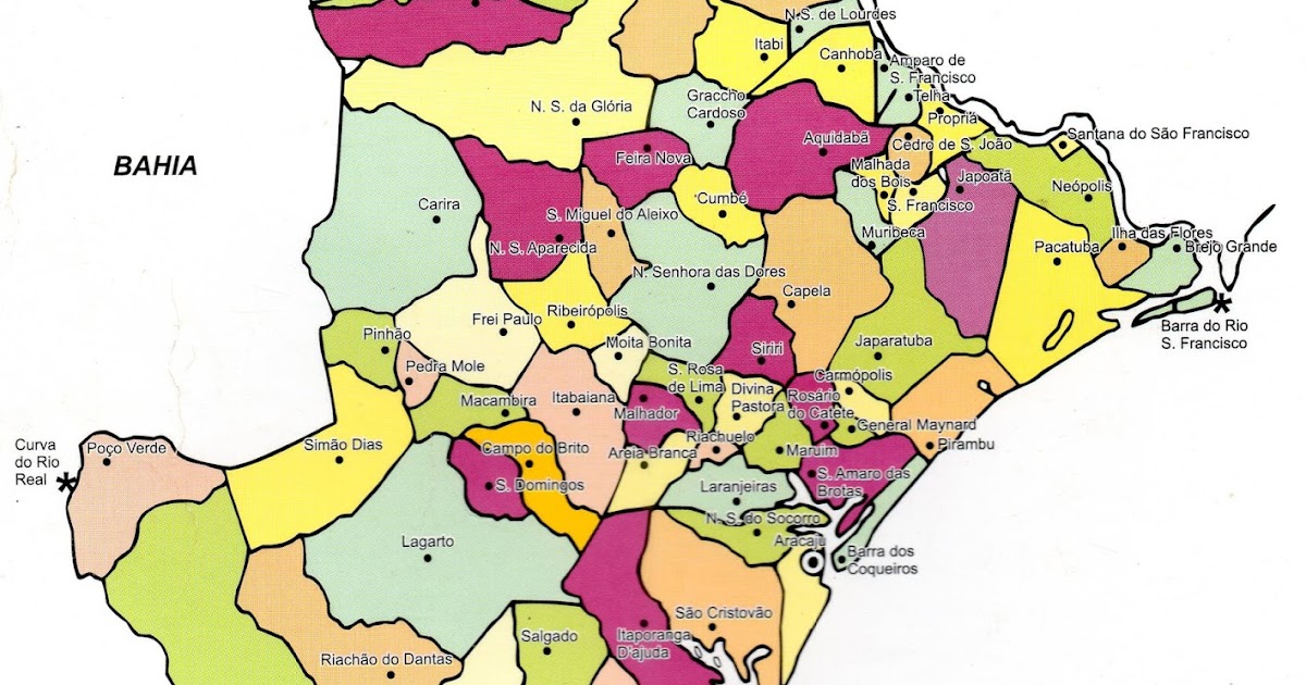 ALUNOS CONECTADOS: MAPA POLÍTICO DE SERGIPE