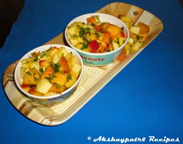 Akshaypatre : Fruit chaat recipe - How to make fruit chaat