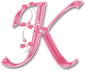 Abecedario Rosa con Lazos. Pink Alphabets with Bows. - Oh my Alfabetos!
