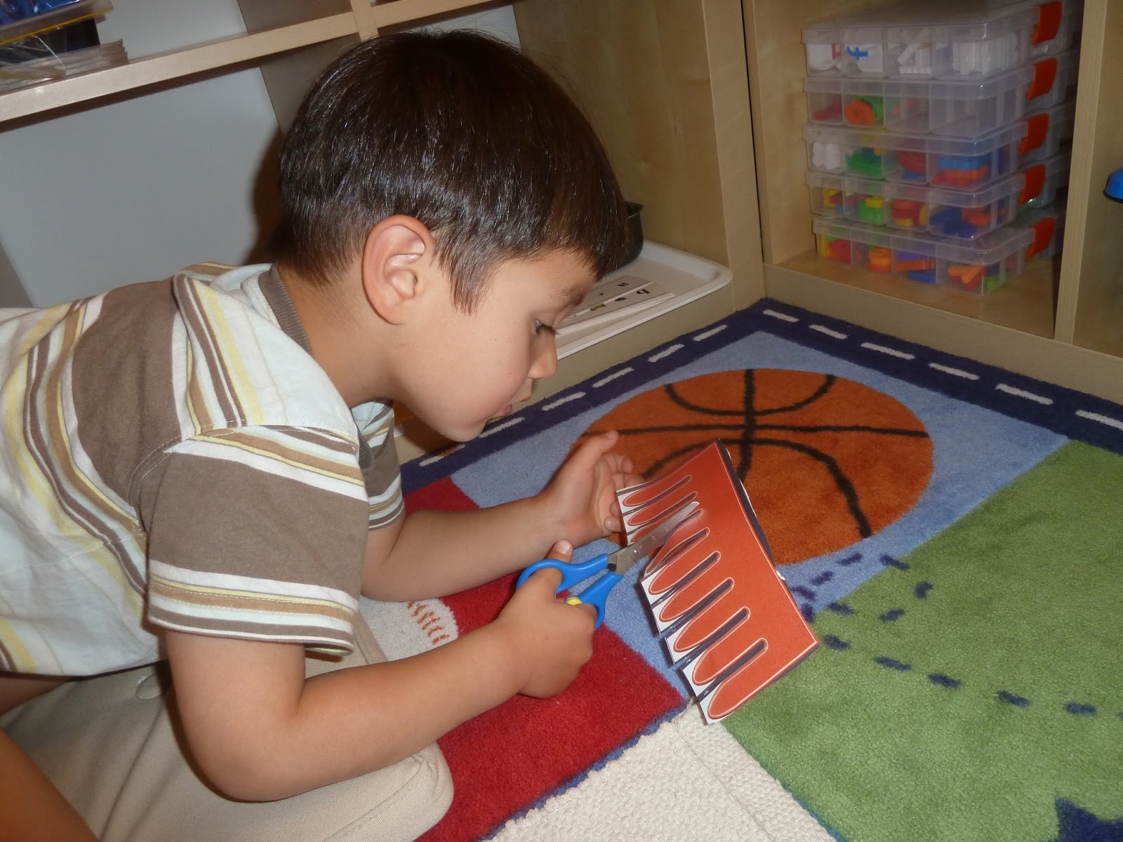 Family FECS: Montessori Activity: Cutting with Scissors with Kumon My ...