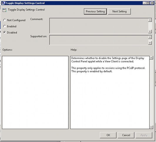 Display Size Fixes for Horizon View Desktop
