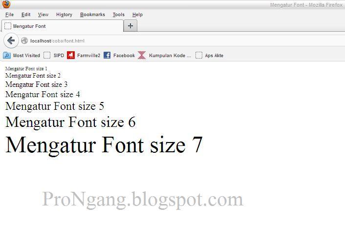 Programmer Nganggur: Materi Ke 3 HTML : Mengatur Jenis Font, Warna Font ...