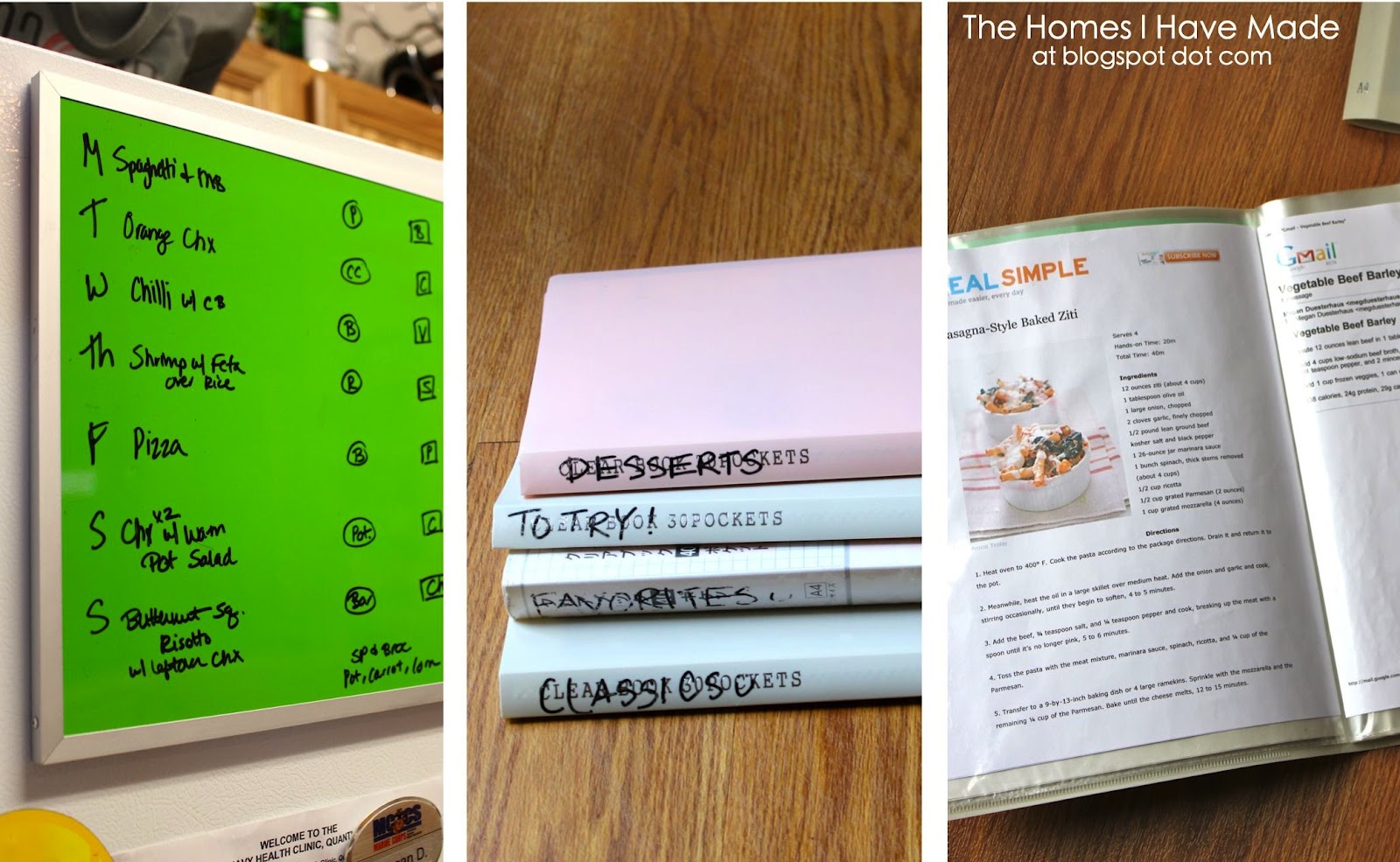 Magnetic Menu Board - Part 1 - The Homes I Have Made