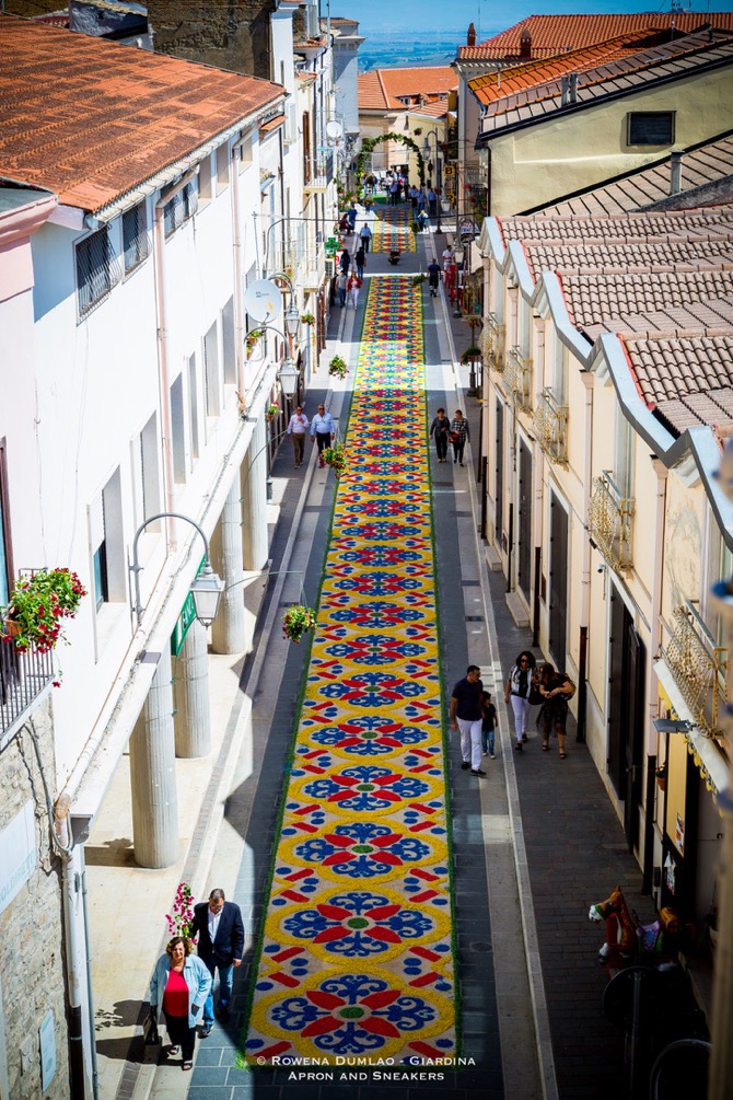 Infiorata Festival in Candela (Puglia), Italy