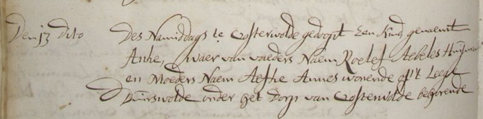 Verre familie: Doop Anke Roelofs