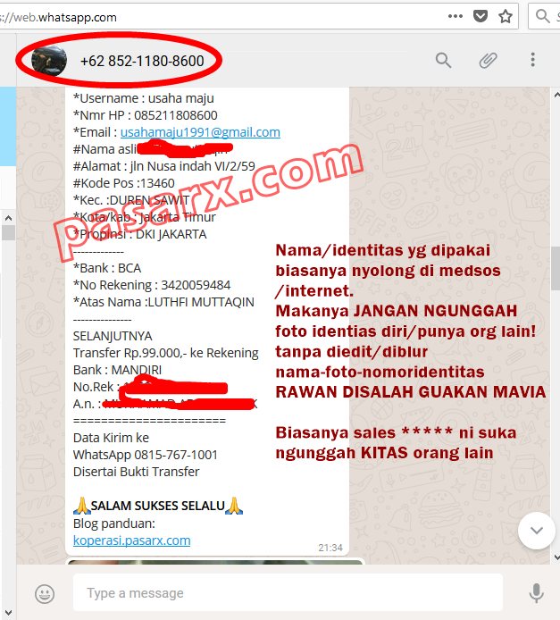 Ciri STRUK transfer PALSU - bank BCA dll - Yang Jualan Online Wajib ...