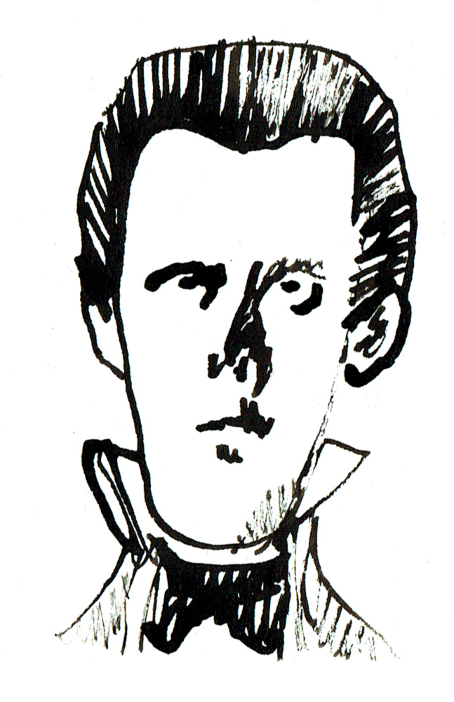 Nate Marcel: greatseamonster@gmail.com: Ink-Stick Portrait drawings