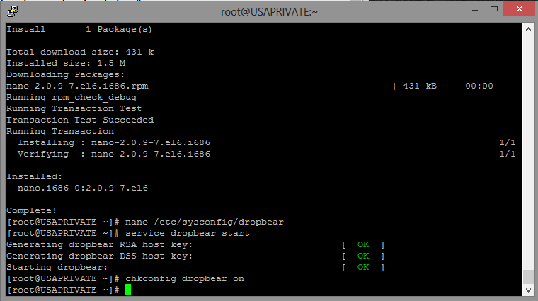 Panduan Lengkap install Dropbear VPS CentOS di Putty