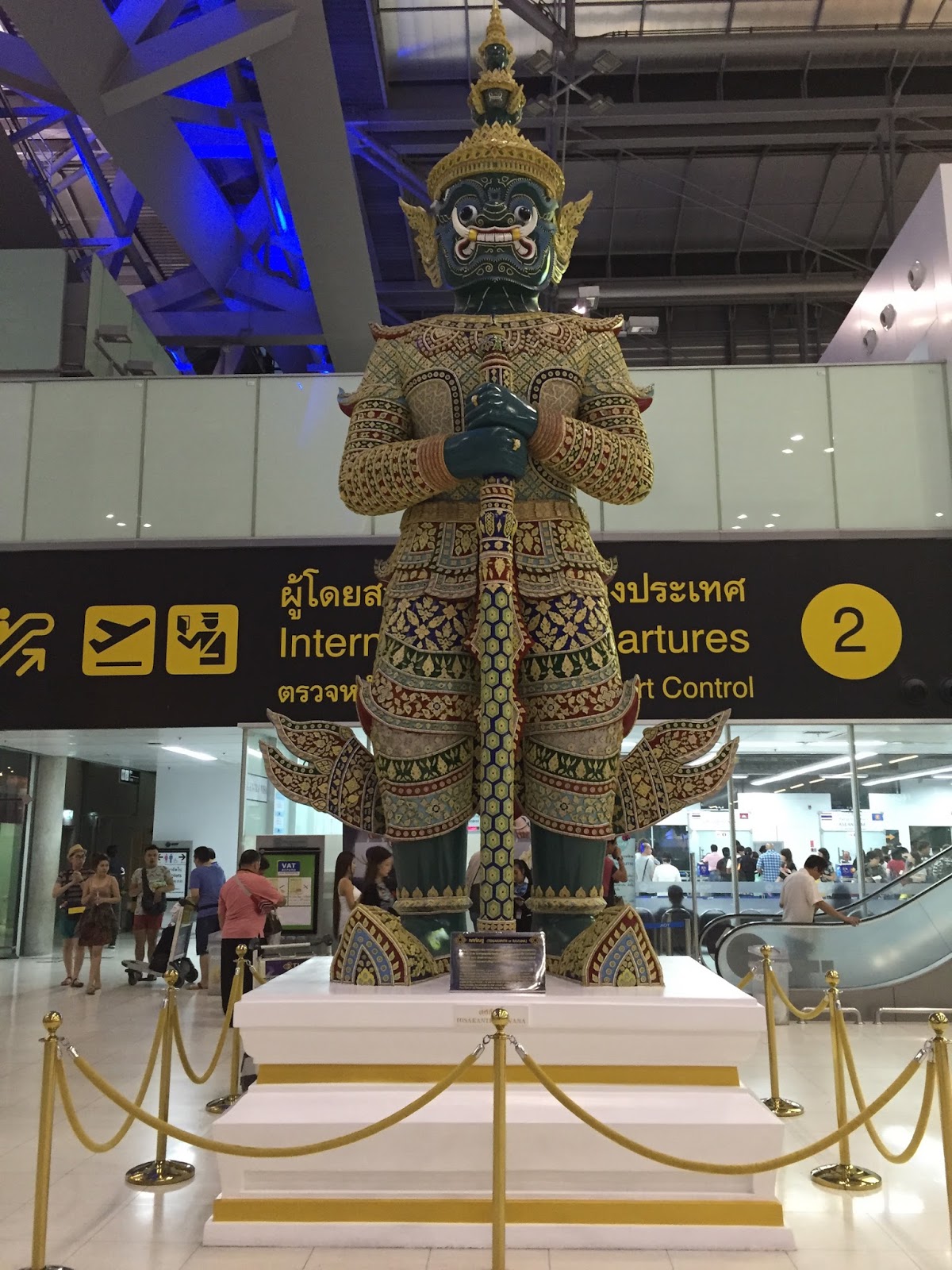 Bangkok Thailand Destinations Map:Yaksha Or Yuk - Temple Guardians ...