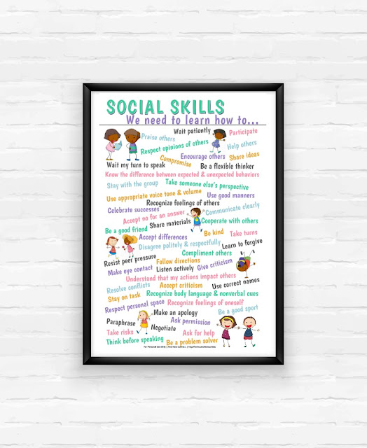 Free Printable List of 50 Social Skills for Kids | And Next Comes L ...