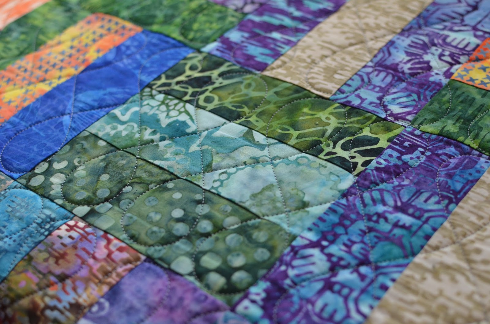 Oh Sew Loved: Alice's Batik Strip Quilt